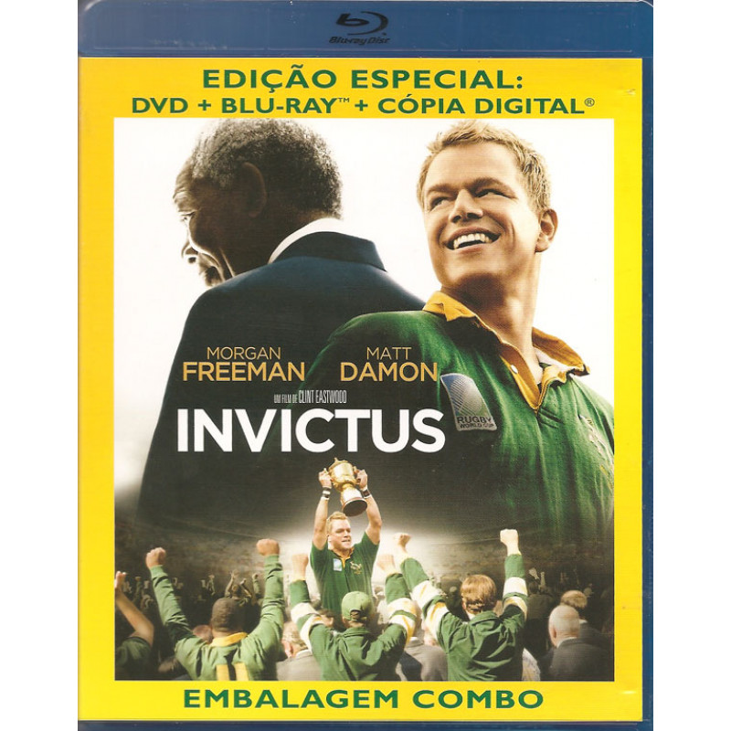Blu-ray - Invictus - Edição Especial (DUPLO) - Morgan Freeman - Matt ...
